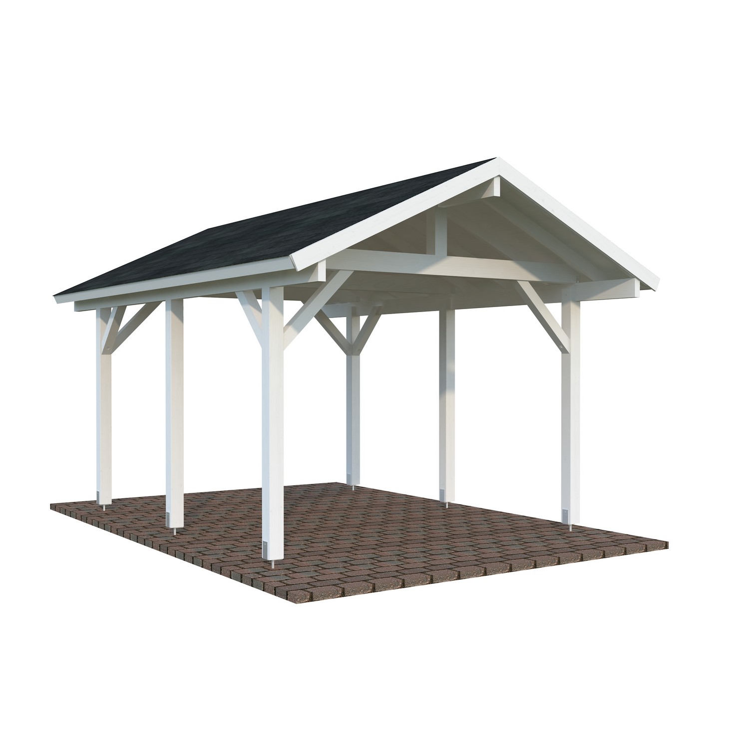 Carport Palmako Robert 11,7 m2 Vit - 119415 hos Badshop.se