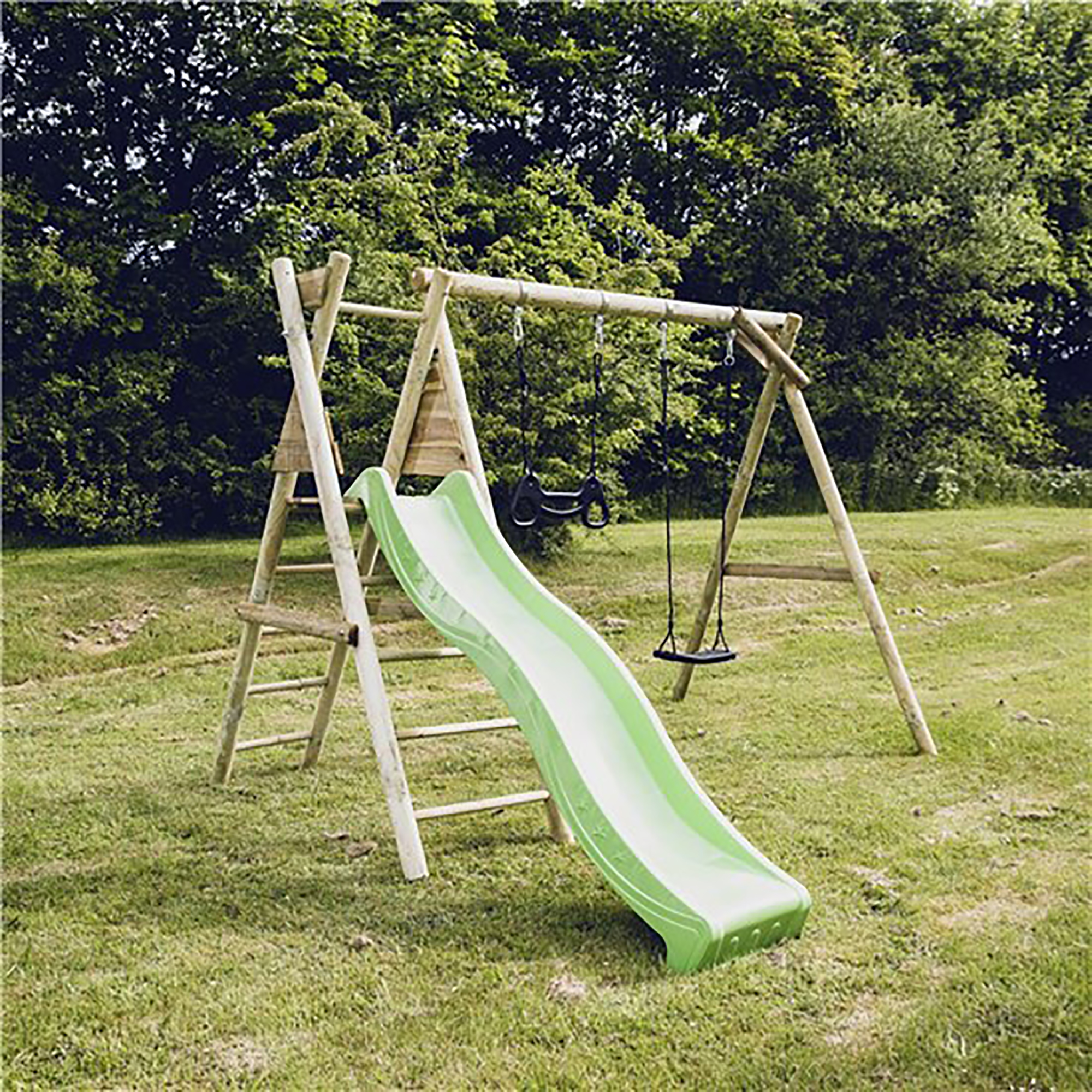 Gungställning Nordic Play Gunga, Trapets och Rutschkana