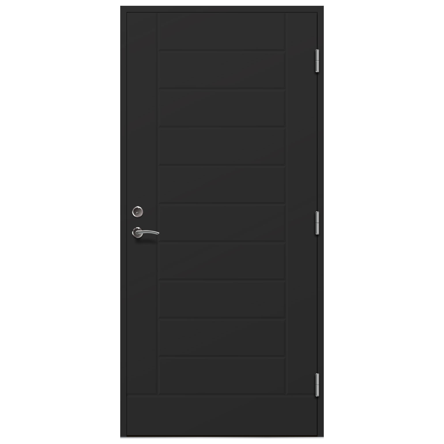 Ytterdörr Nordiska Fönster Magnarp BxH: 9x21, Höger, Standard, Svart ...