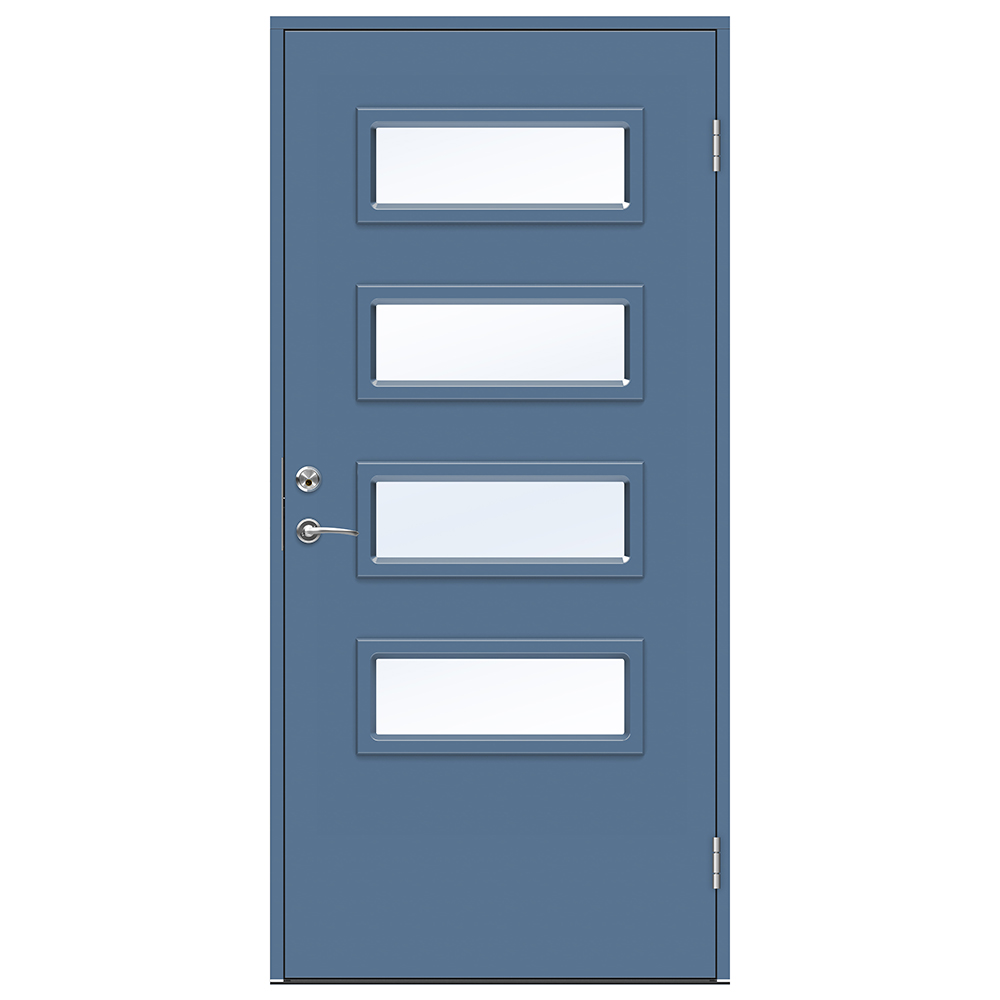 Ytterdörr Swedoor Elbe Klarglas 100x210 Vänster NCS-S-5020-R90B ...