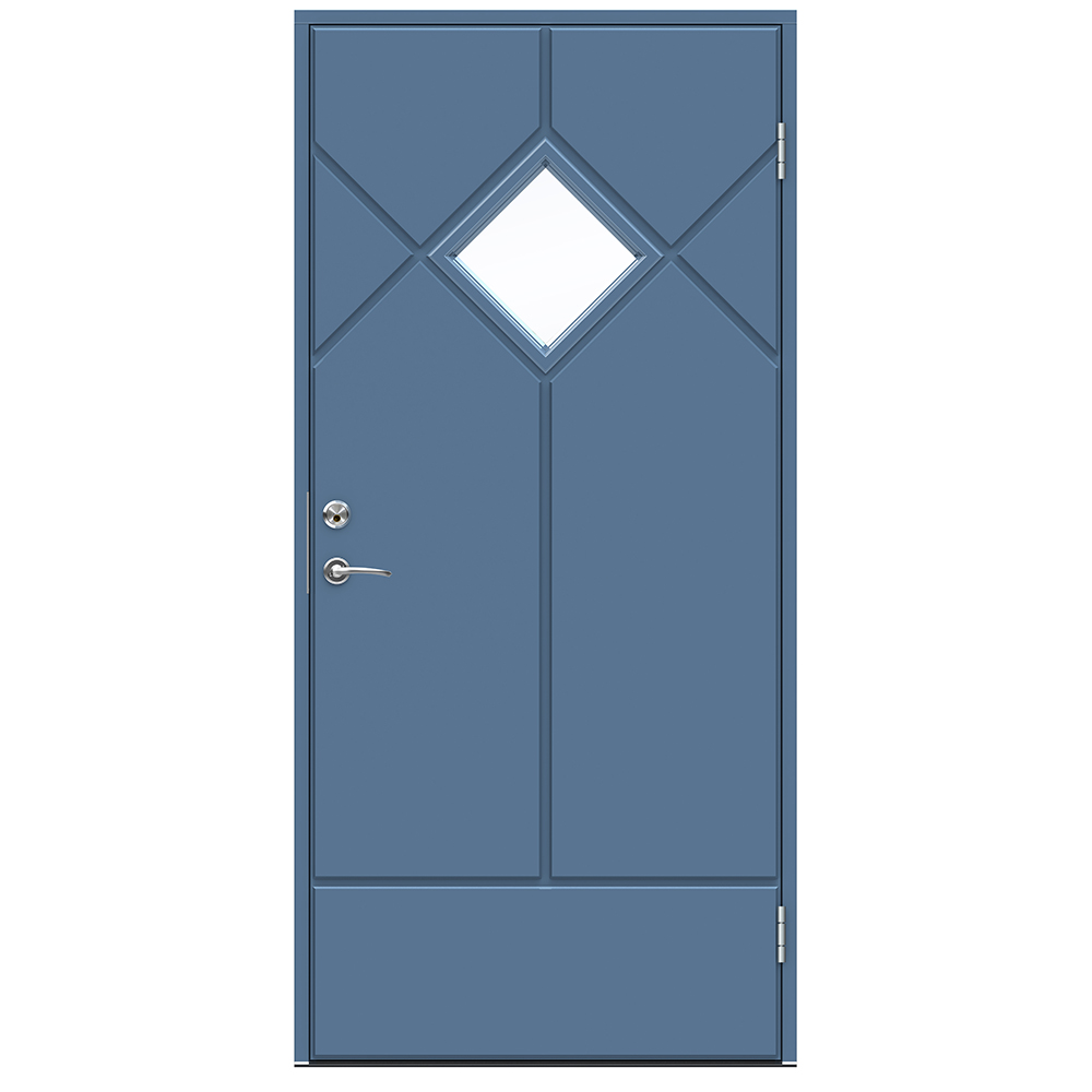 Ytterdörr Swedoor Schumann Klarglas BxH: 90x200 cm. Höger. NCS-S-5020 ...